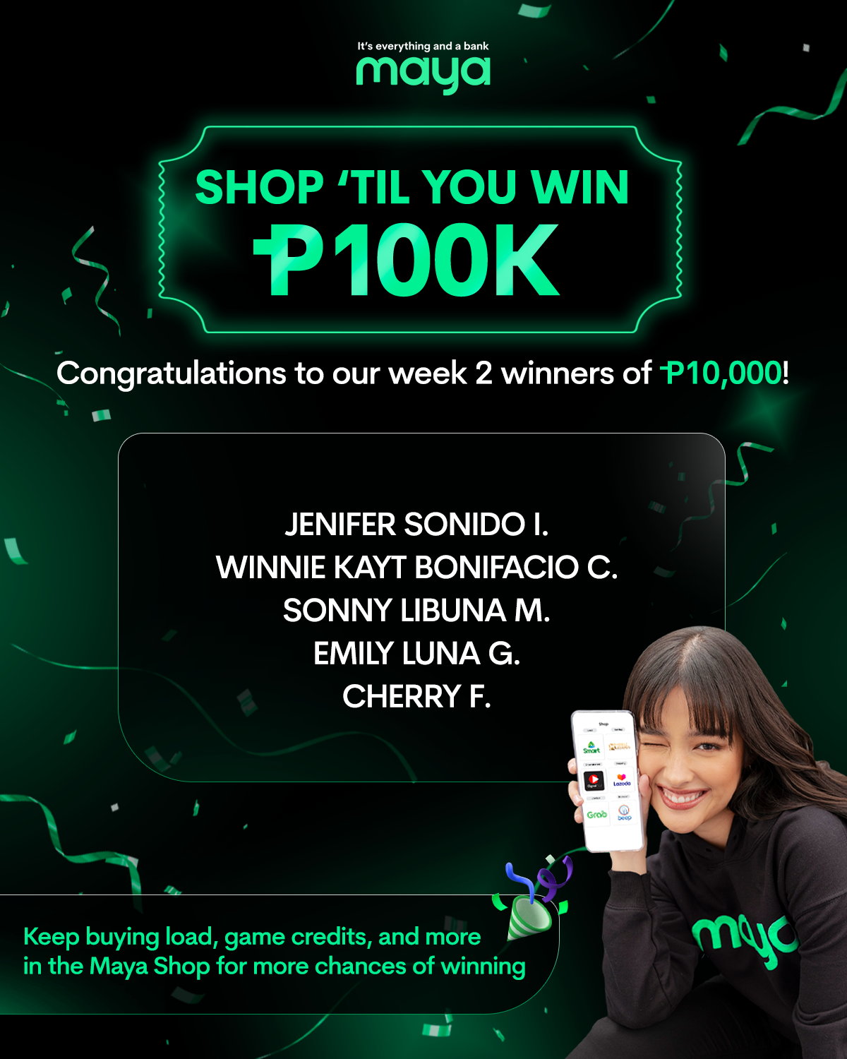 Shop ‘til you win Php100,000!